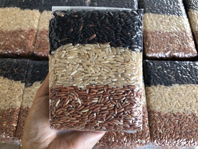 3 Kings rice jasmine brown rice Riceberry Manpoo rice fragrant ...