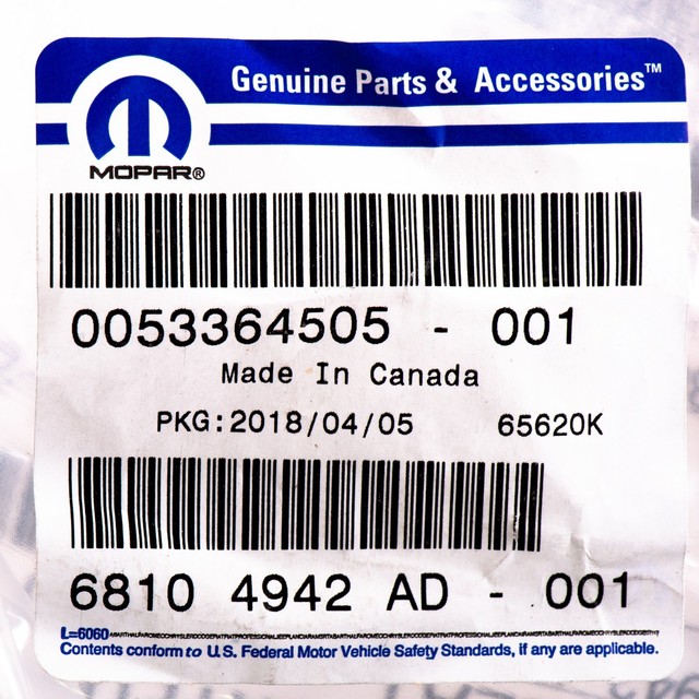 for RAM CHRYSLER 1500 Front Bumper Side Retainer Center Support Mopar ...