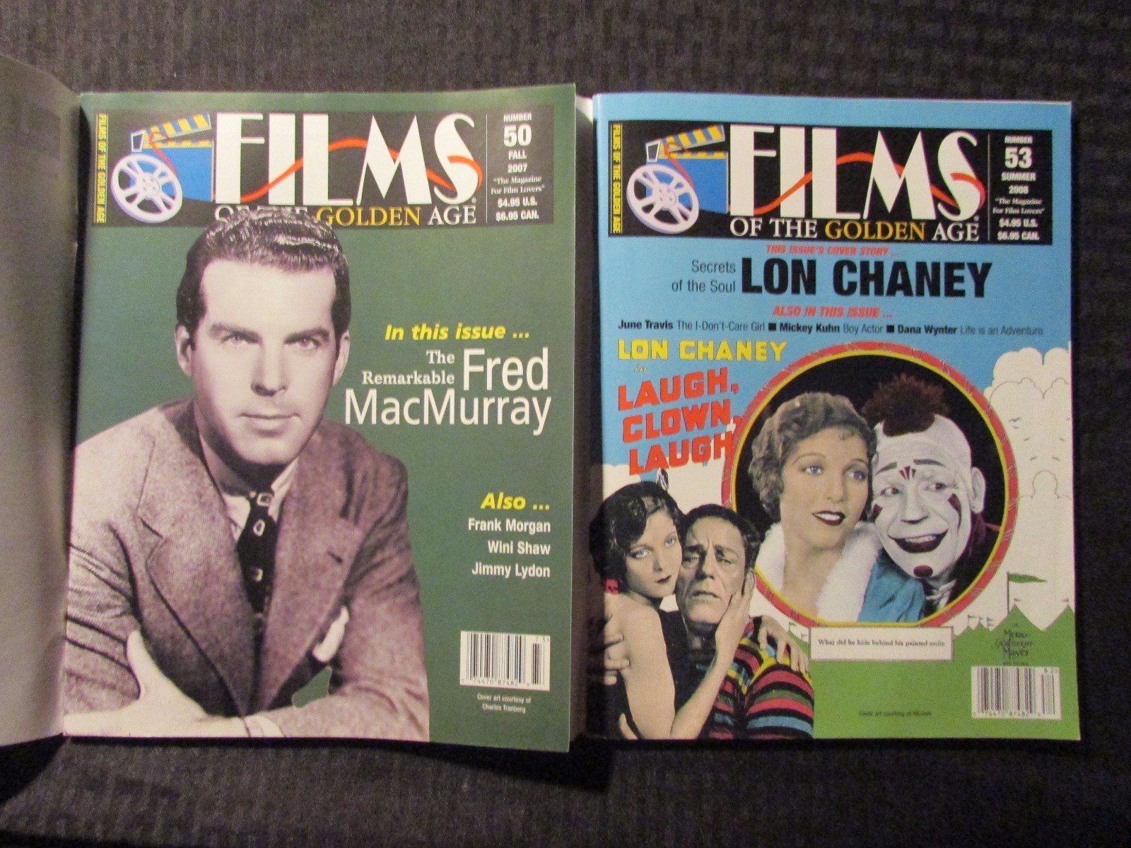 2007 FILMS OF THE GOLDEN AGE Magazine #50 53 LOT of 2 FVF 7.0 Lon ...