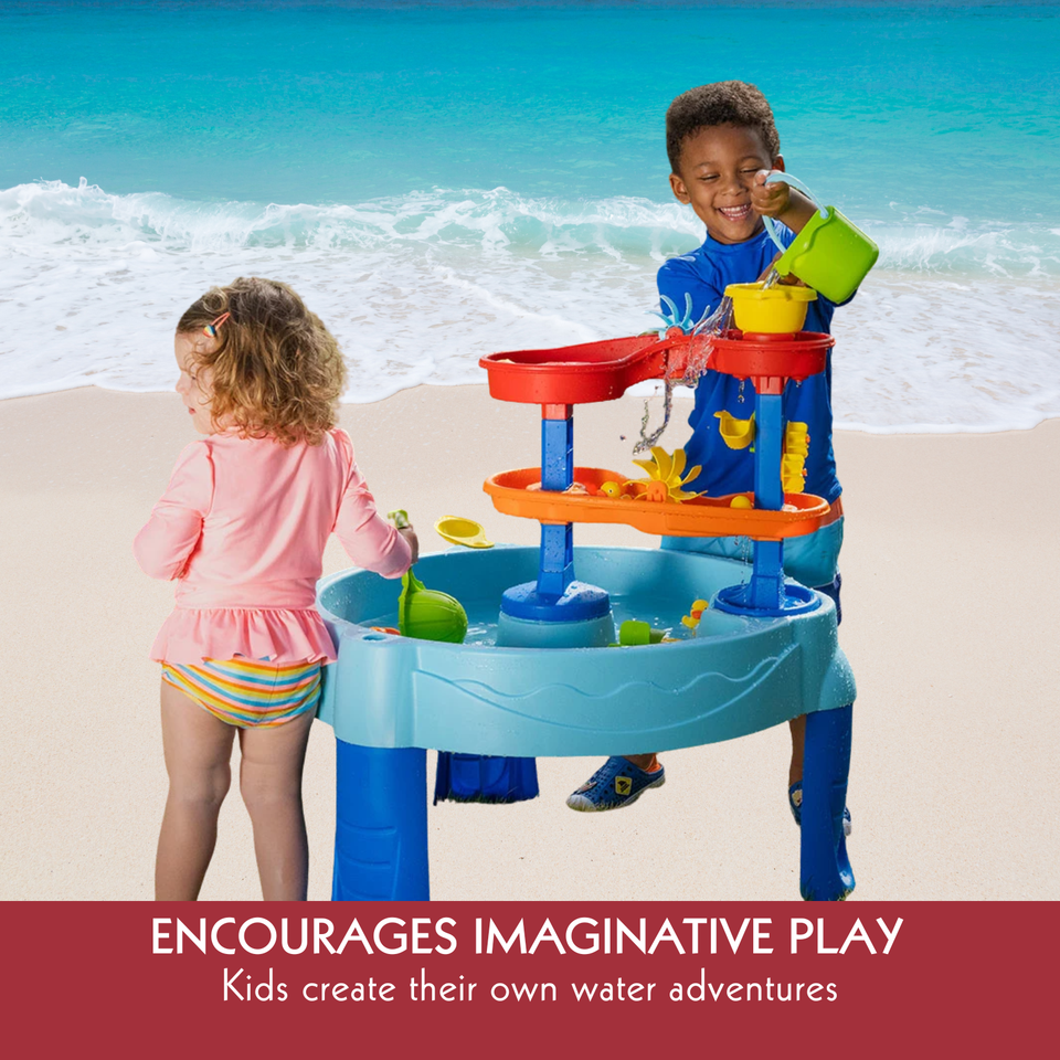 STEP 2 Sand & Water Activity Play Table Kids Beach Toys Multi Level ...