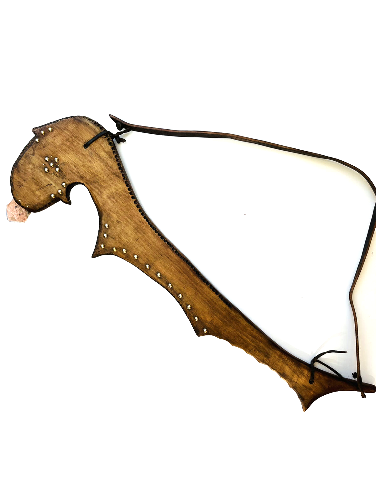 1860 Sioux Gunstock War Club Reproduction, Hard Rock Maple, Hand Tooled ...