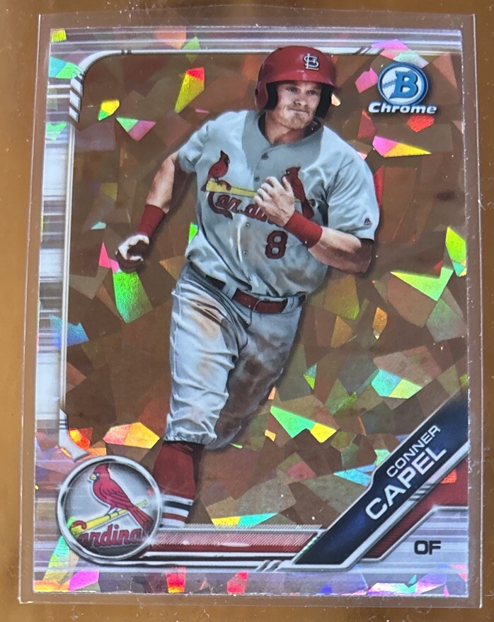 Conner Capel 2019 Bowman Chrome Sapphire Refractor Athletics /Cardinals ...