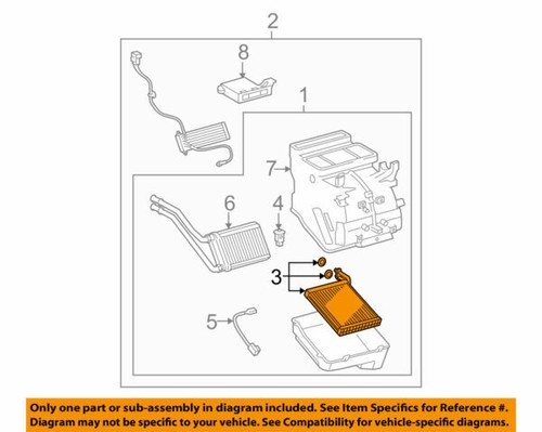 88501-52103 Toyota Evaporator sub-assy, cooler, no.1 8850152103, New ...