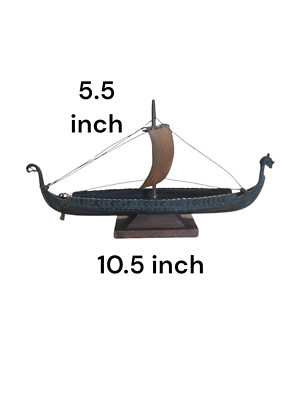 Vintage Edward EDW Aagaard Denmark Metal Viking Longship Bronze? Copper ...