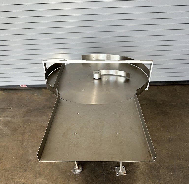 TPS 36" Stainless Rotary Feed, Pack Off, Accumulator Table ...