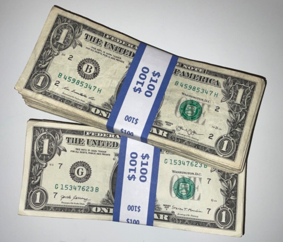 Pack of 70 MIXED Currency Straps Bill Wrappers Money Bands NON-STICK | eBay