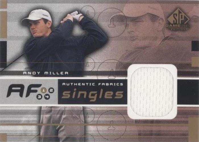 2003 SP Game Used Edition - Authentic Fabrics Singles Andy Miller #AF ...