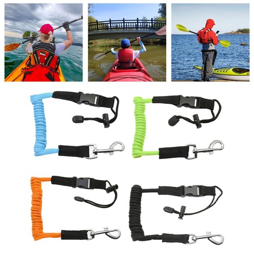 Kayak Paddle Leash Bungee Cord Kayak Accessories Rafting Coiled Lanyard ...