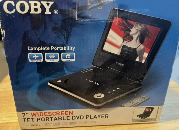 Coby TFT Portable DVD /CD Player (7") Open Box Original Packaging! | eBay