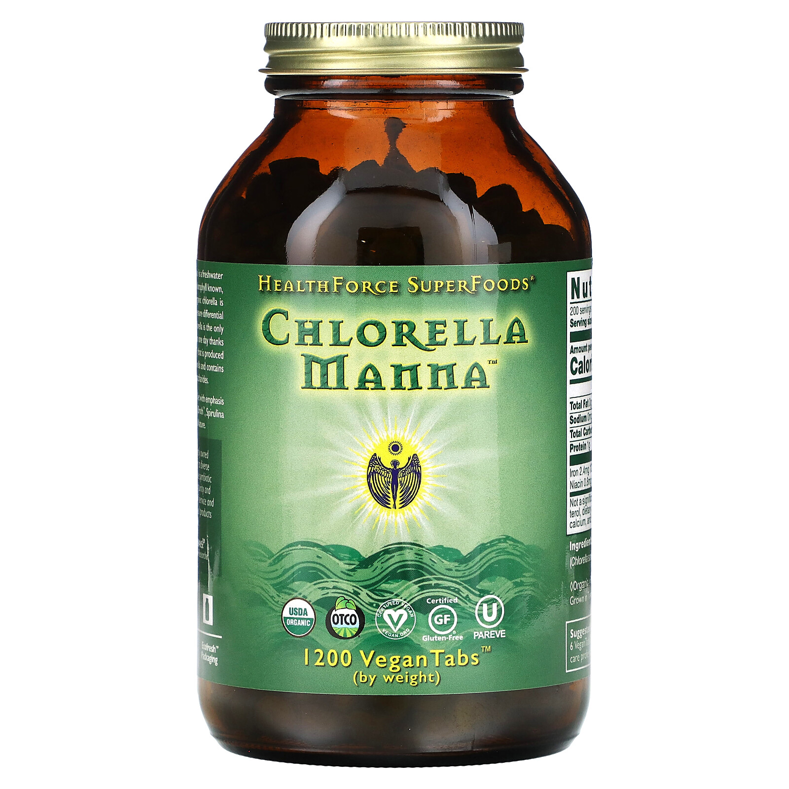 HealthForce Chlorella Manna Tablets 1500 Count 650786000659 for sale ...