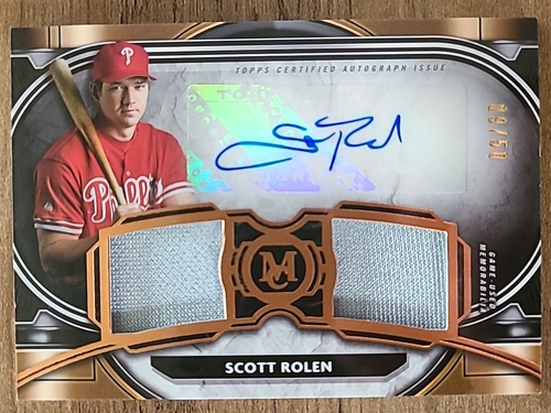 Scott Rolen 2021 Topps Museum Collection Signature Swatches Dual Relic ...