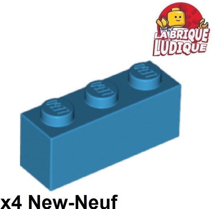 LEGO 4x Ladrillo Brick 1x3 3x1 Azul Oscuro/Oscuro Azure 3622 Nuevo | eBay