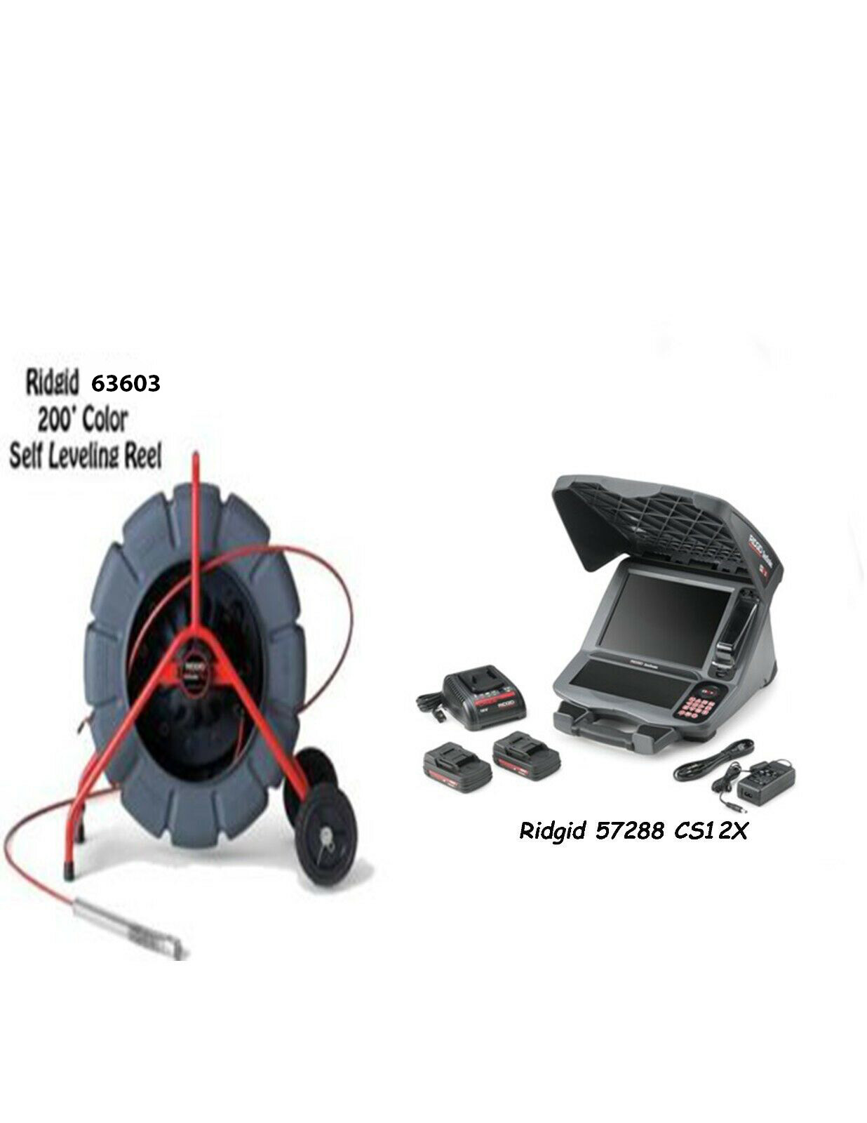 Ridgid 200' Standard 35mm SL T(63603) and (57288) CS12X w/ batteries ...