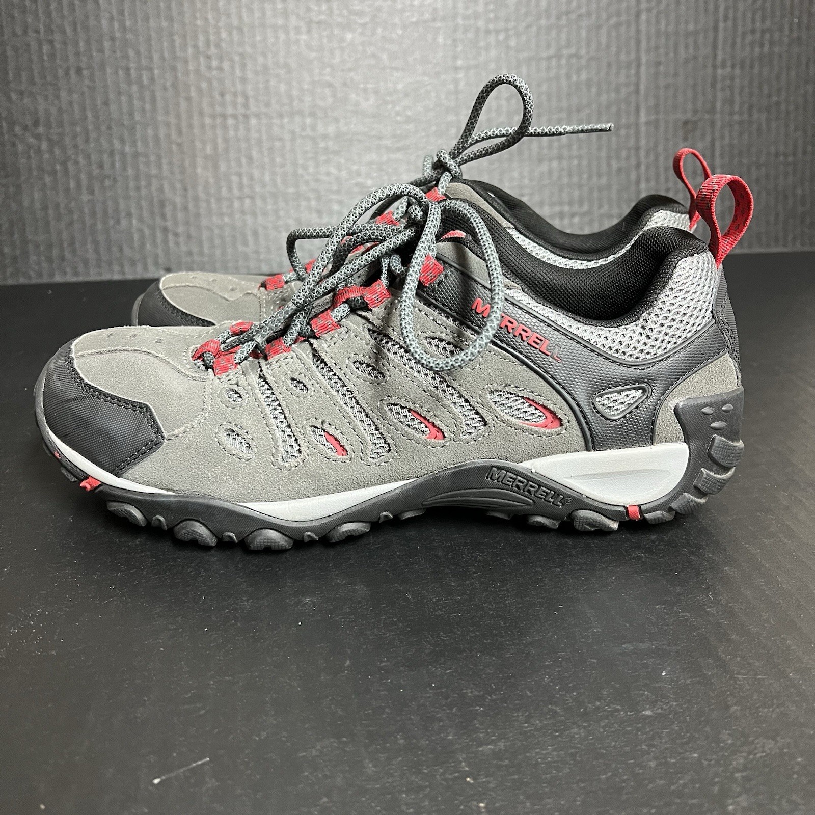 Merrell Crosslander 2 Hiking Shoes Men's 8.5 Gray Red Trail Boots | eBay