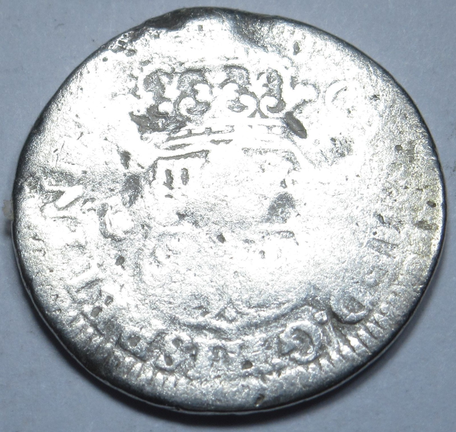 1765 El Cazador Shipwreck Spanish Silver 1/2 Reales Genuine Antique ...