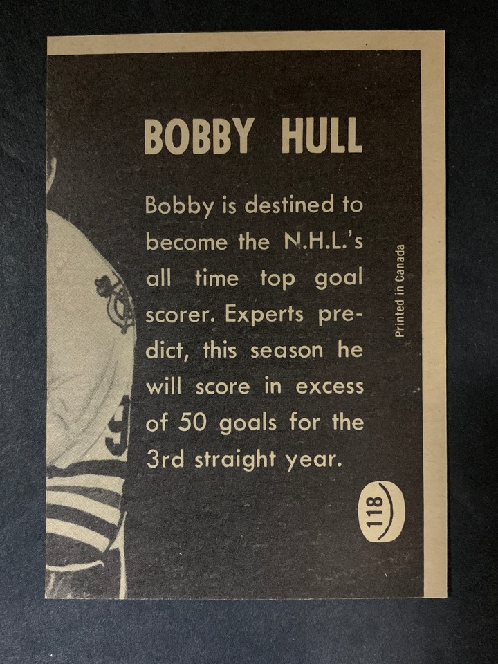 1967-68 Topps Calder Memorial Trophy #118 Bobby Orr | eBay