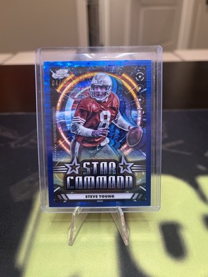 2024 Topps Chrome Cosmic Football SC23 Steve Young Star Command Blue ...