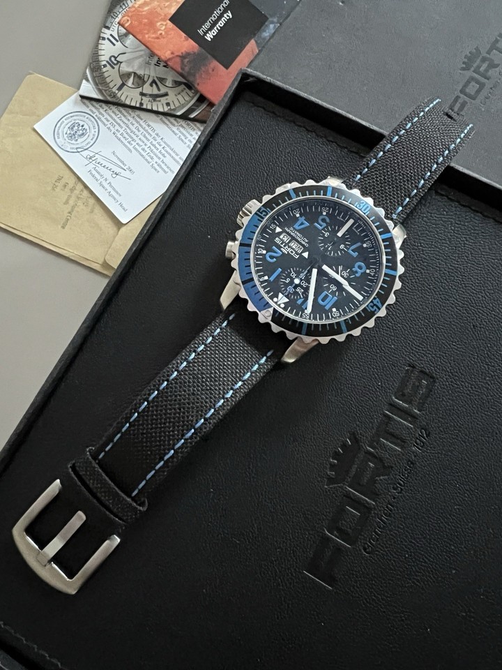 Fortis B 42 Marinemaster Chronograph Automatic Watch Box & Papers | eBay