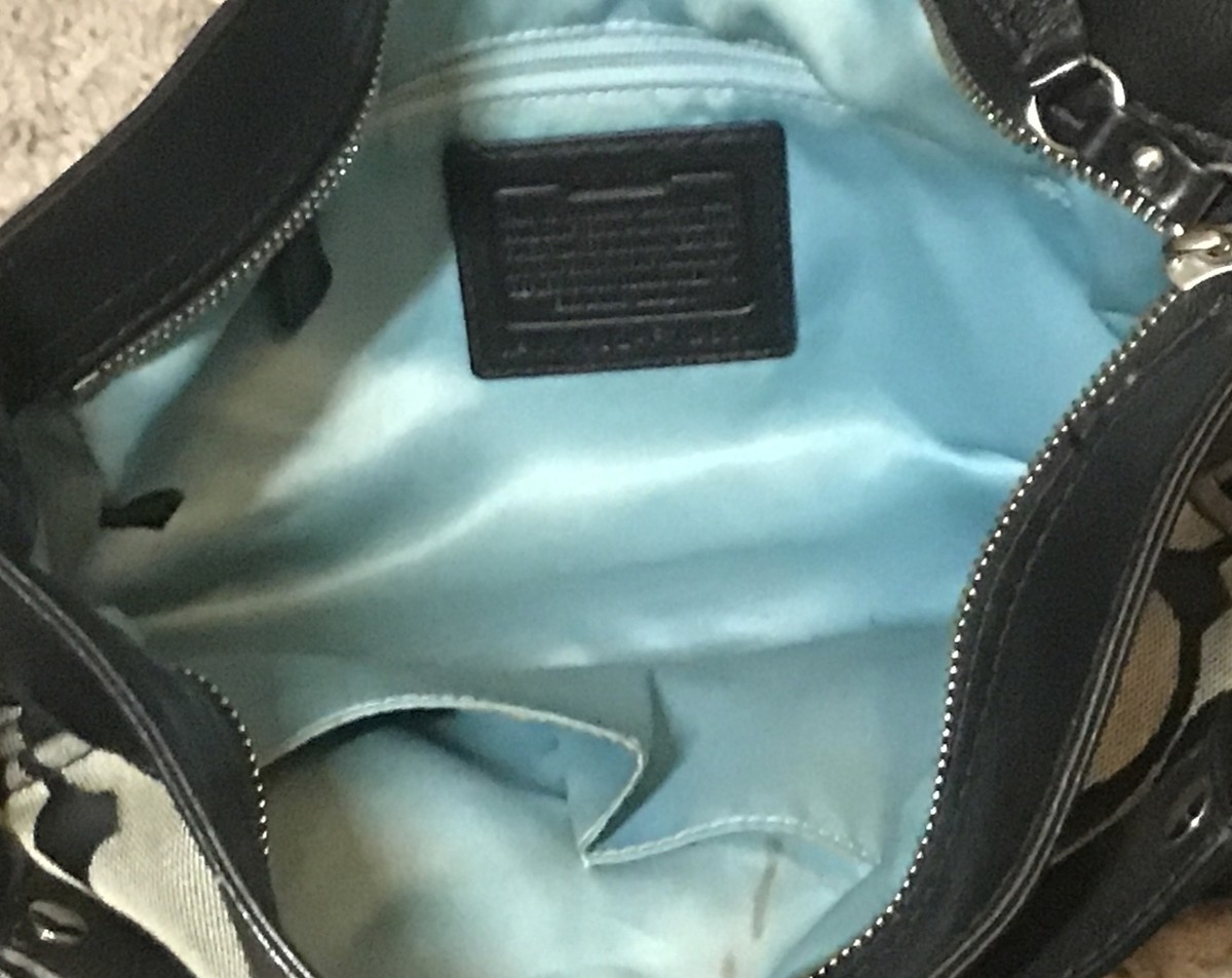 Coach Zoe Signature Hobo Signature Jacquard Bag Purse K1182 Coach Zoe Signature Hobo Signature Jacquard Bag Purse K1182