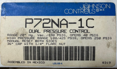 Controls - Dual Pressure Control