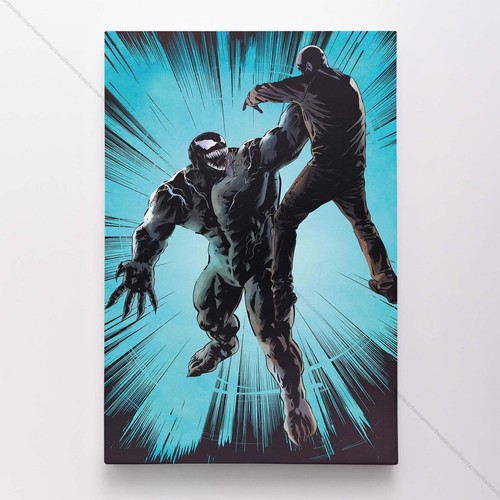 Venom Poster Canvas Movie Marvel Superhero Comic Tom Hardy Art Print ...