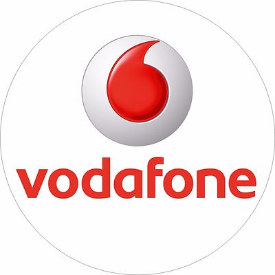 Vodafone Mobile Phone Network POS Stickers, Decal cut 12mm Vinyl Label ...