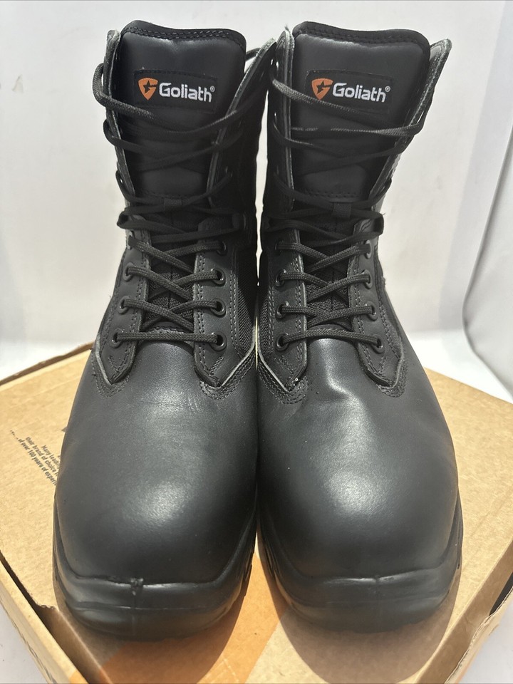 New & Boxed British Army Military YDS Goliath Steel Toe Safety Boots Black | eBay UK