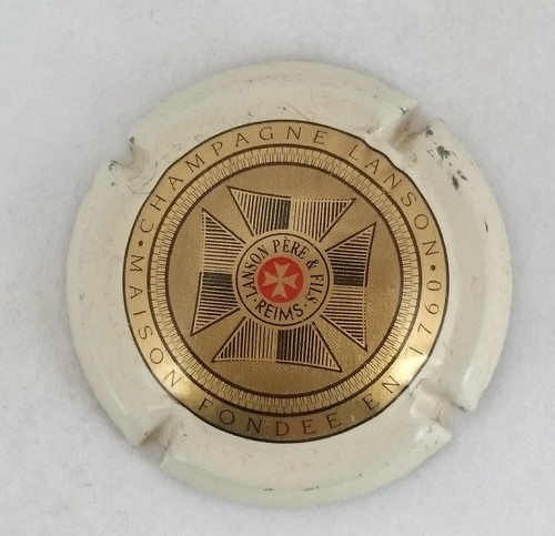 capsule champagne LANSON maison fondée en 1760 n°98 crème | eBay