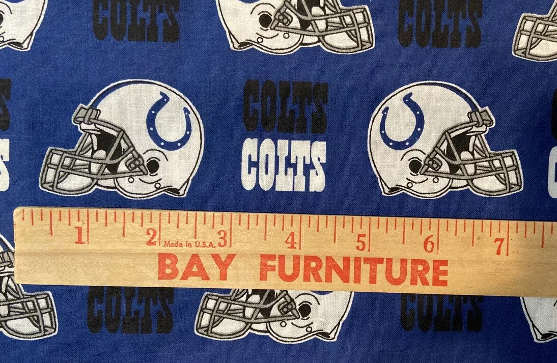 NFL Indianapolis Colts Blue Cotton Fabric | eBay
