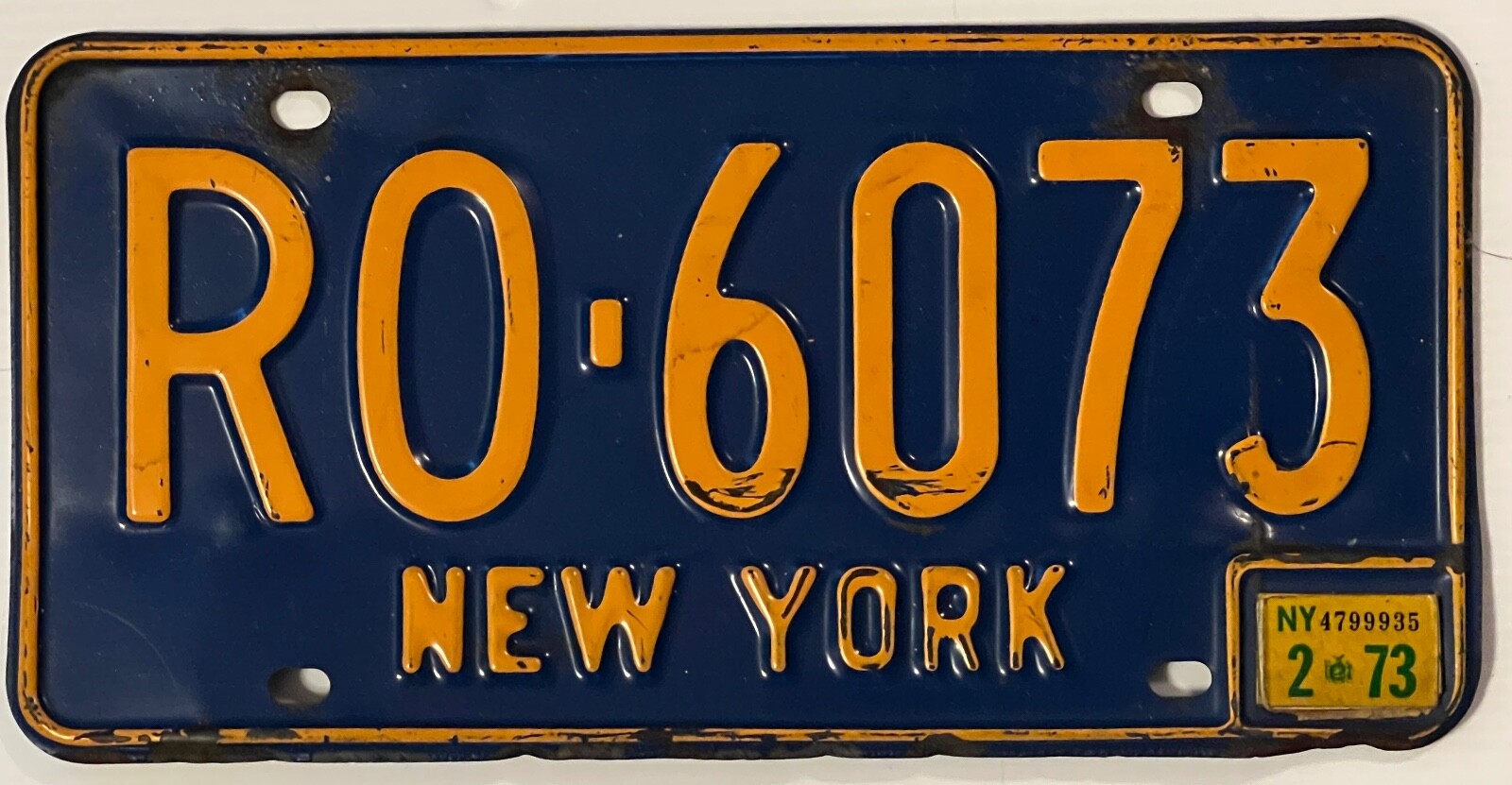 1973 New York License Plate #RO-6073 | eBay