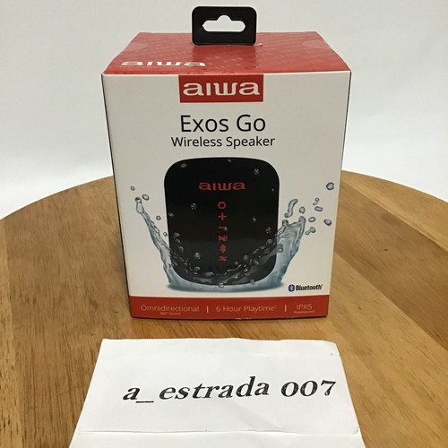 Aiwa Exos Go Wireless Speaker ~ Waterproof ~ Bluetooth ~ New In Box ...
