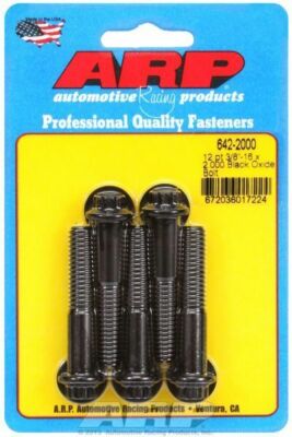 ARP 5-Pack Bolt Kit 12-Point Head Black 3/8" UNC x 2.000" UHL 3/8 ...