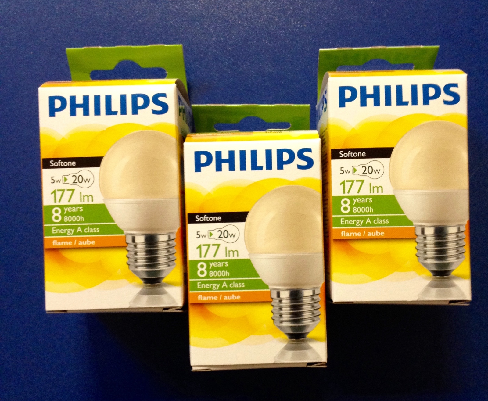 Philips Energy Softone Flame energy-saving lamp in drop shape E27 5W | eBay