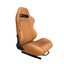 2 X TANAKA TAN PVC LEATHER RACING SEATS RECLINABLE + SLIDERS FOR CHEVY ...