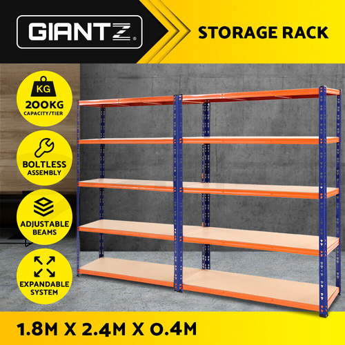 Giantz 2.4MX1.8M Garage Shelving Warehouse Rack Pallet Racking Storage ...