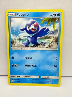 2016..POKÈMON COLLECTABLE CARD TCG..POPPLIO..HP70..39/139 | eBay Australia