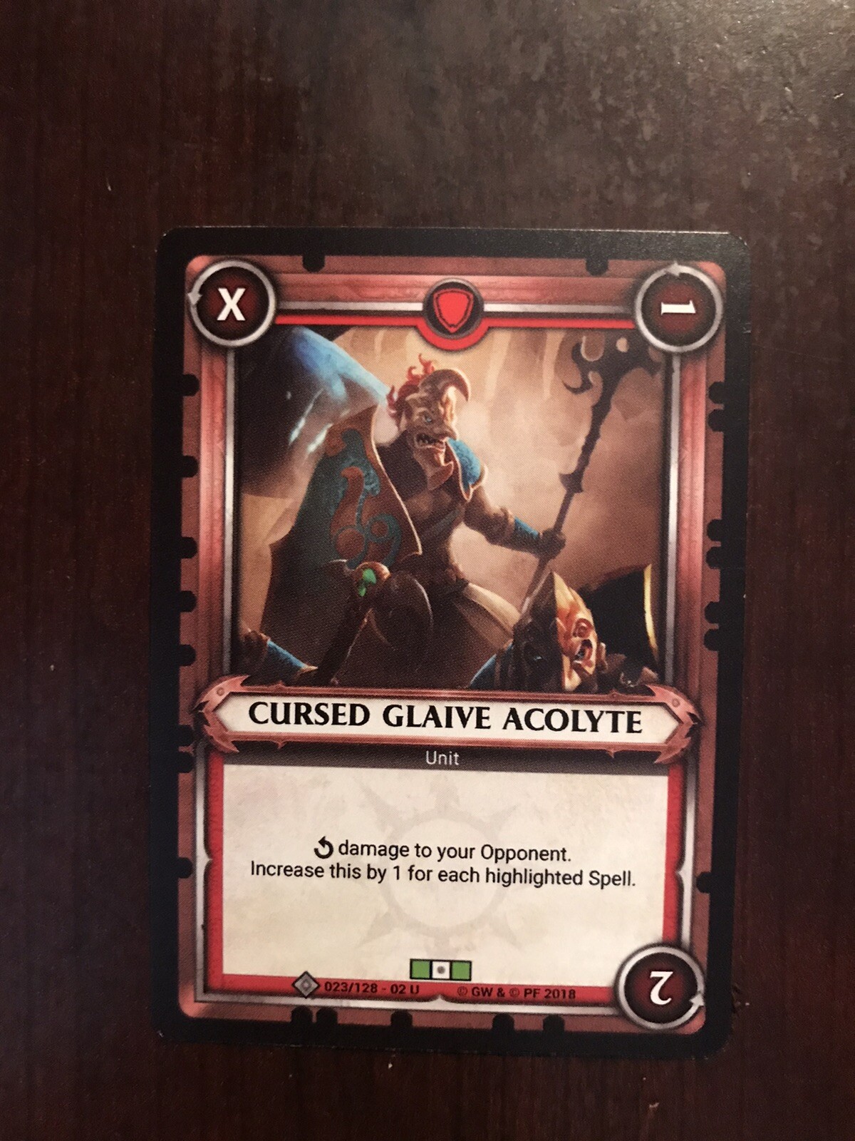 2018 Warhammer Age of Sigmar Champions Onslaught #023 - Cursed Glaive ...