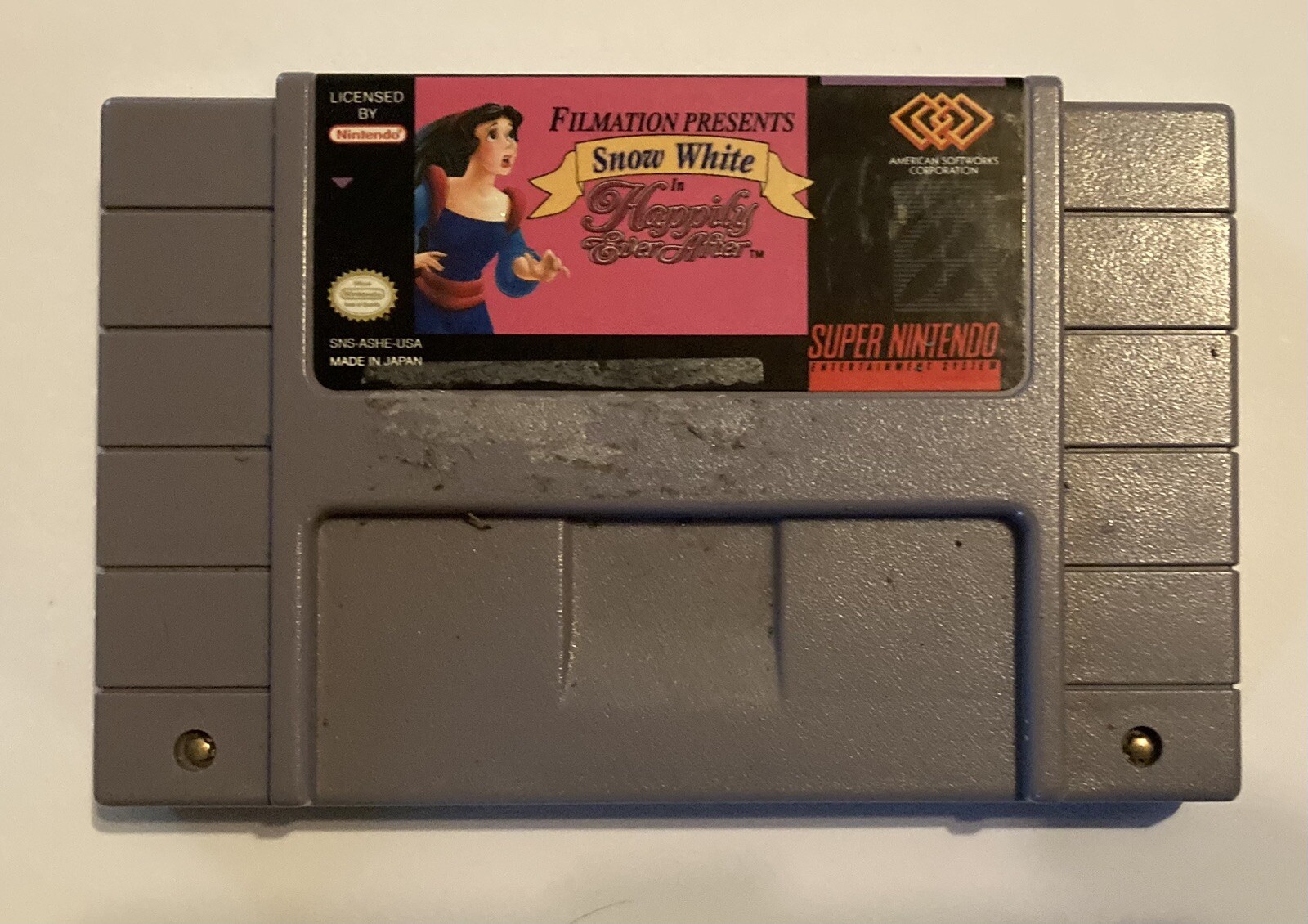 Snow White in Happily Ever After SNES Cartridge Only Free Shipping ...