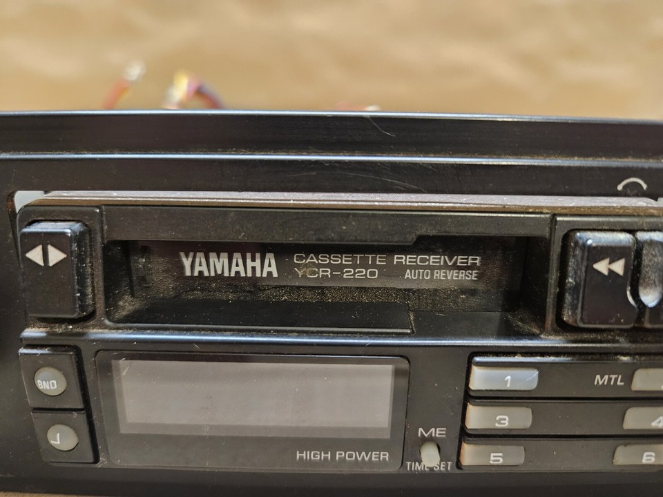 VTG Rare Old School 80s Yamaha YCR-220 Car Stereo Cassette Receiver ...