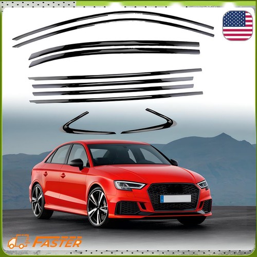 Set For 2015-2020 Audi A3 S3 Sedan Auto Window Trim Strip Stainless ...