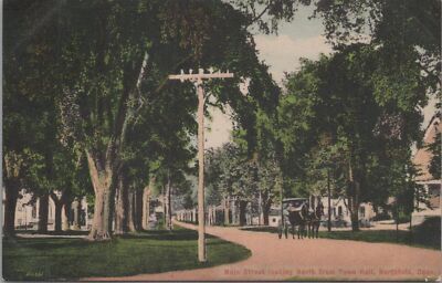 Postcard Main Street Looking North from Town Hall Northfield CT | eBay