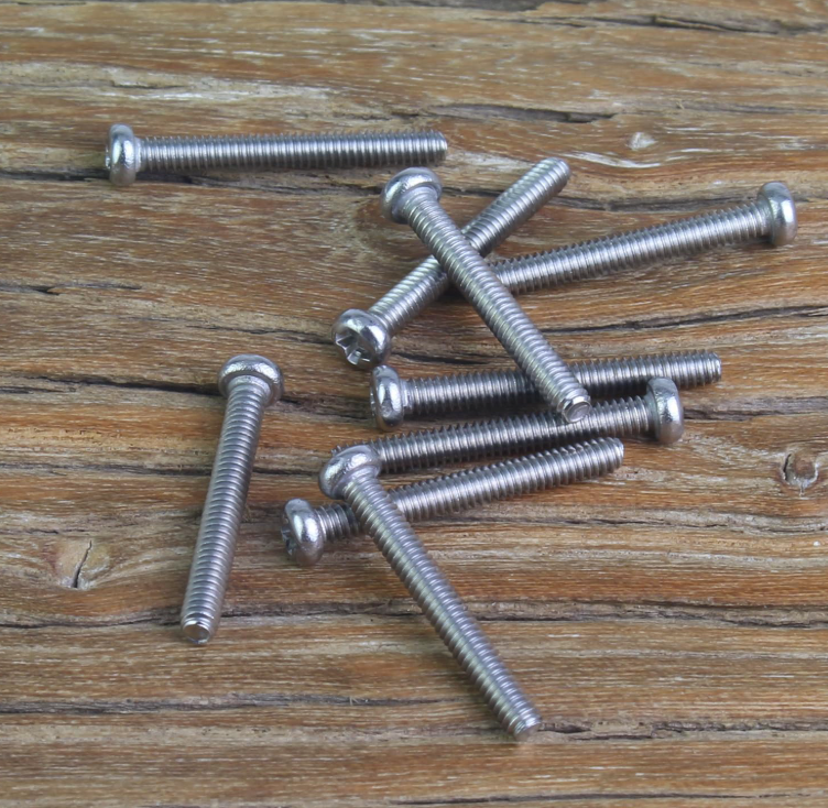Passivated 18-8 Stainless Steel Pan Head Phillips Screws M2 x 0.4mm ...