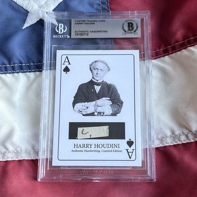 Harry Houdini Handwritten Word Cut from a Autograph Letter Signed ...