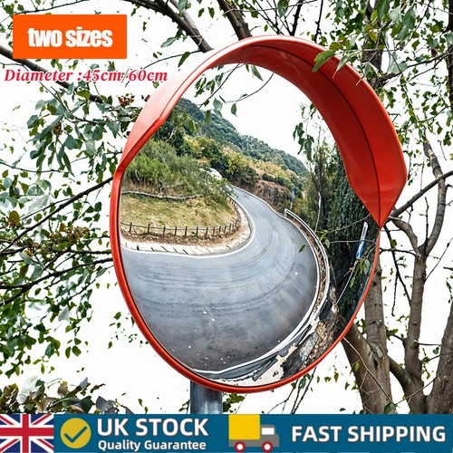 45/60cm Wide Angle Security Curved Convex Road Mirror Traffic Driveway ...