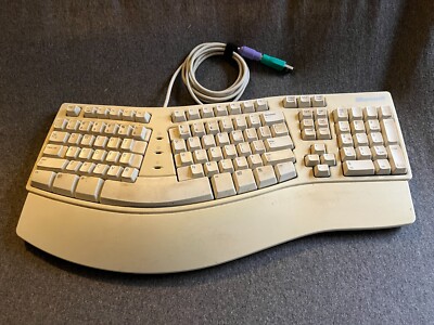 Microsoft Natural Keyboard Elite Wired PS/2 Ergonomic Keyboard w/ USB ...