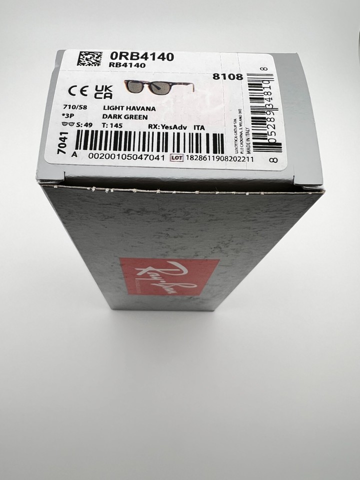 New Ray-Ban Sunglasses Wayfarer Light Havana Dark Green RB4140 | eBay