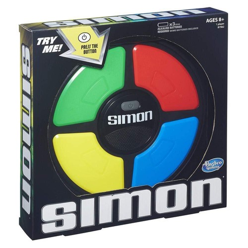Electronic SIMON Large Classic Size Memory Light Sound Says Game Box ...