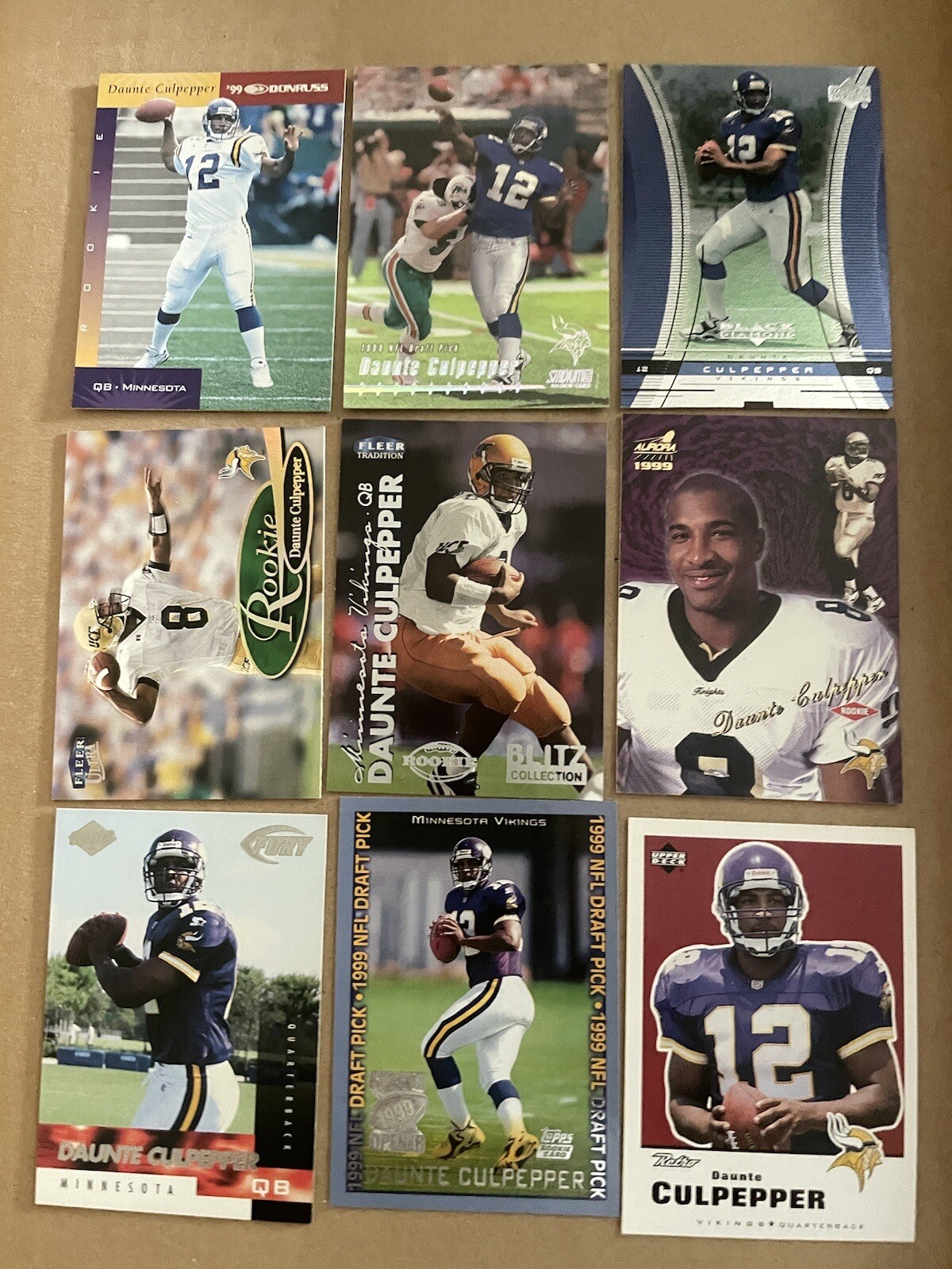 1999 DAUNTE CULPEPPER RC LOT OF 9 DIFFERENT | eBay