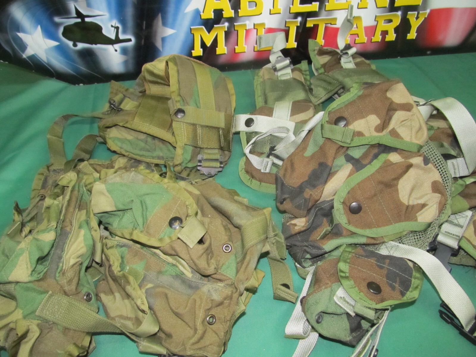 US Military Load Bearing Vest Enhanced Woodland BDU Camo Tactical Vest ...