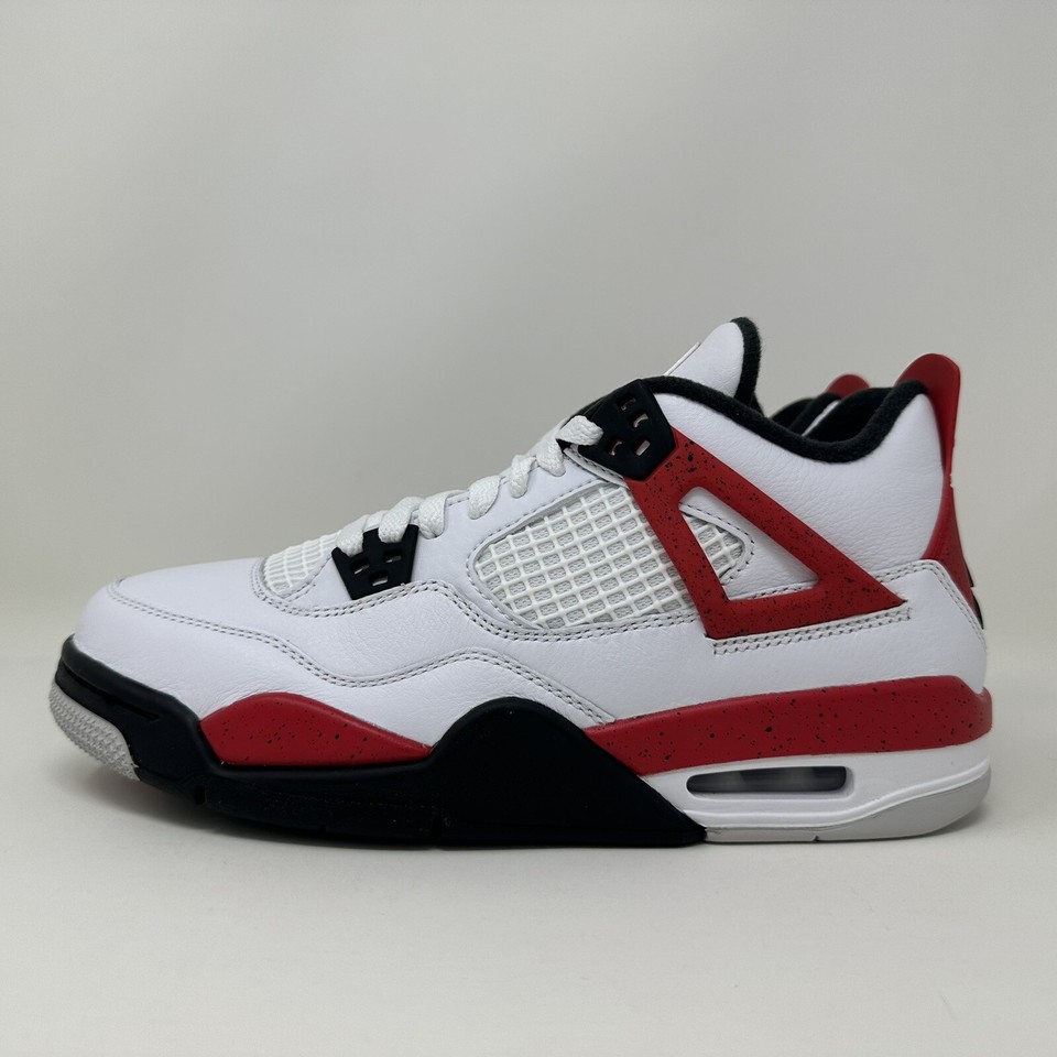 Nike Air Jordan Retro IV 4 GS Red Cement Black Grade School Size 7y ...